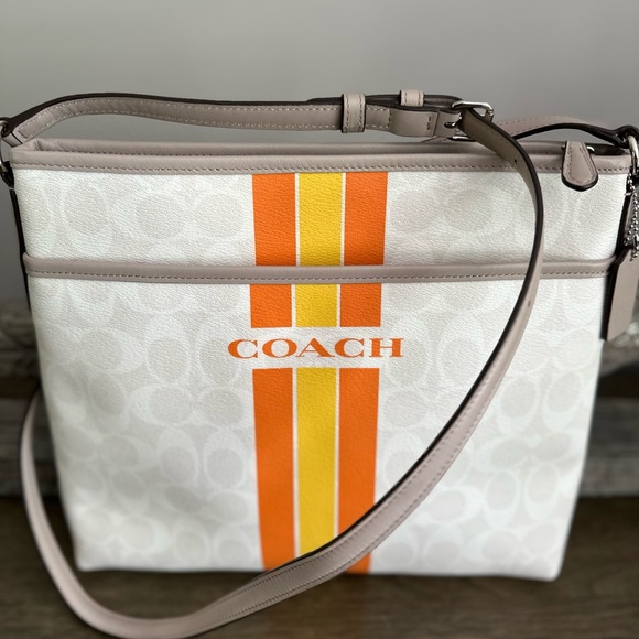 Coach | Bags | Coach Varsity Striped City Zip Crossbody Bag | Poshmark